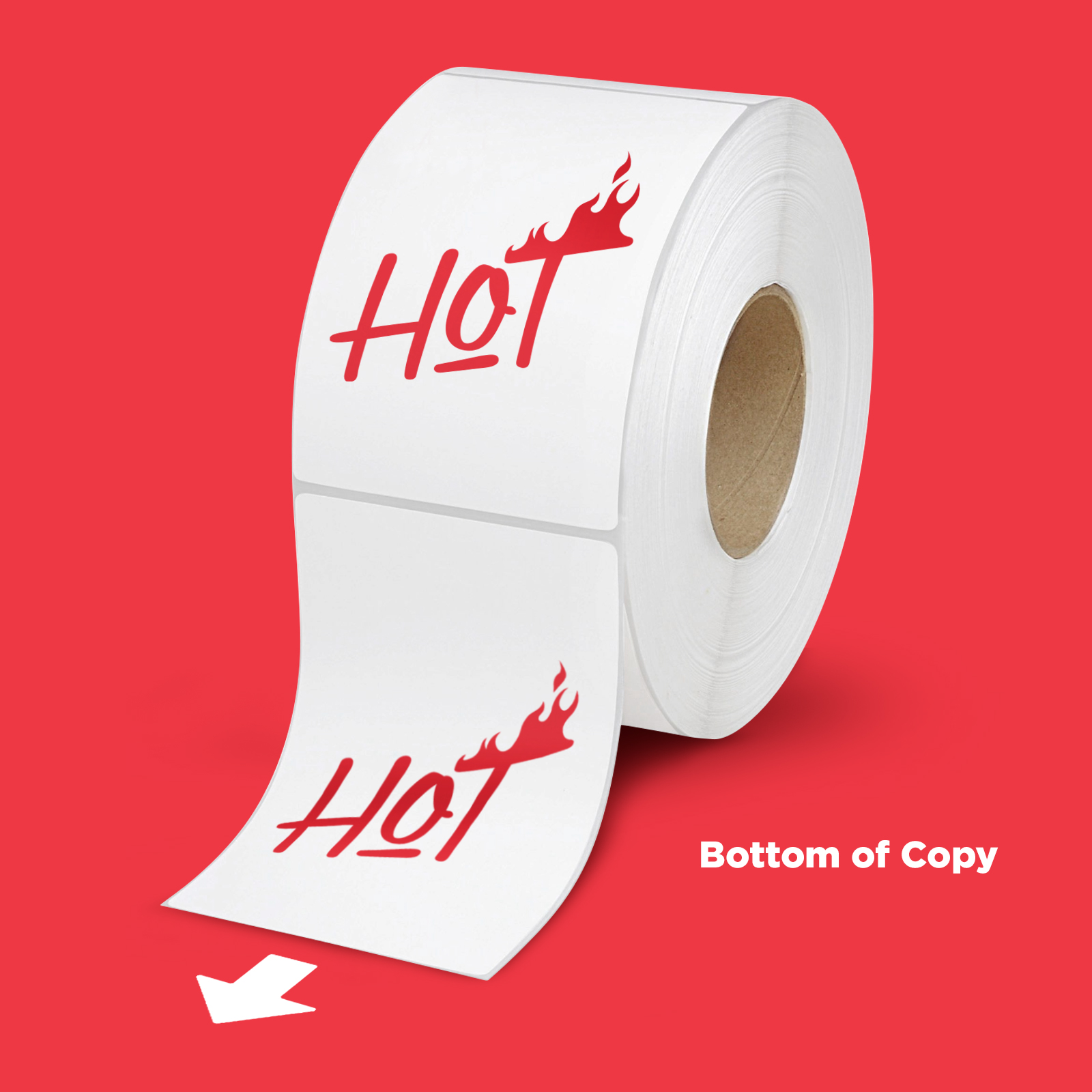 Custom Printed Paper Roll Labels - Fast & Affordable | HOTCARDS