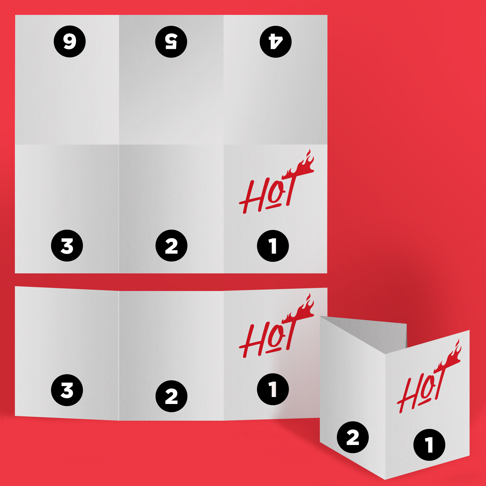 Top Quality Custom Printed Half-Fold Brochures | HOTCARDS